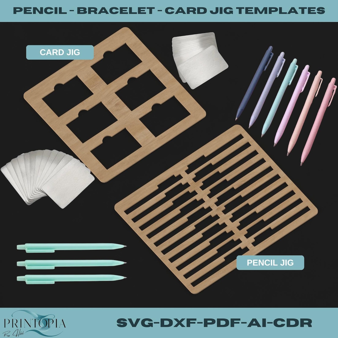 Professional Laser Jig Set for Engraving Pencils, Bracelets, and Cards ...
