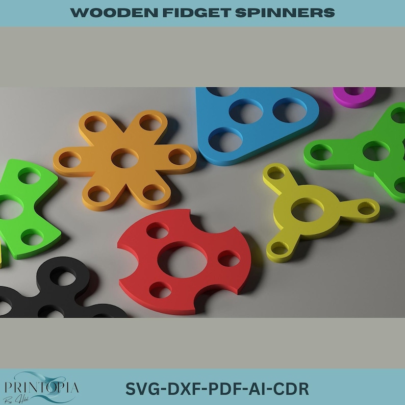 Fidget Spinner SVG Laser Cut Spinner Hand Spinner Template,diy Fidget ...