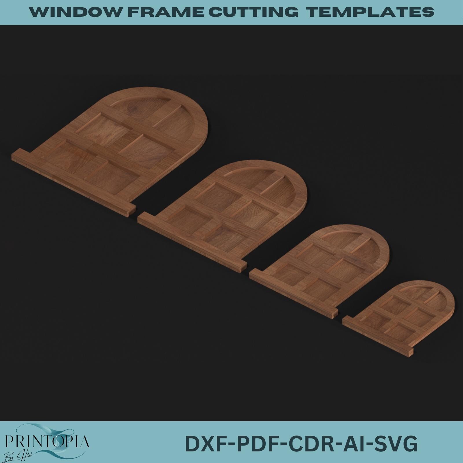 Window Frame Cutting Template Bundle Perfect for Laser Cutting DIY Home ...