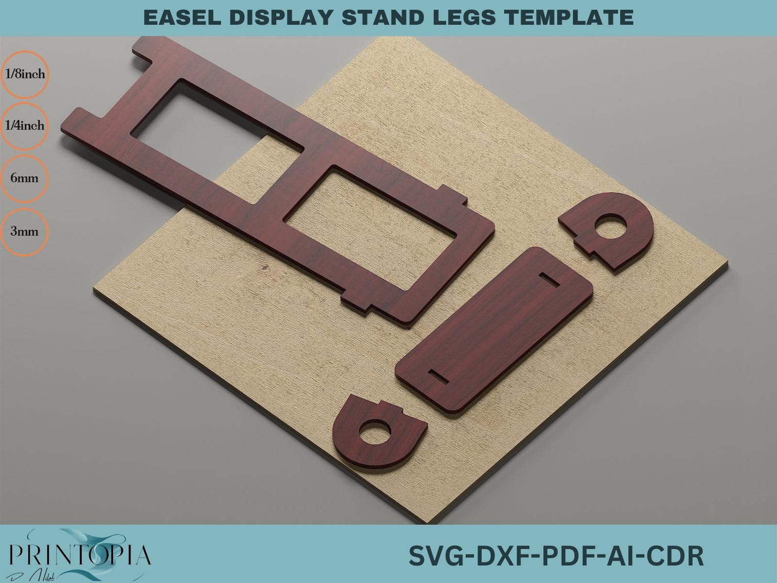 Easel Stand Backs - Photo Frame Stand Backs - Wood Easel Display Stand ...