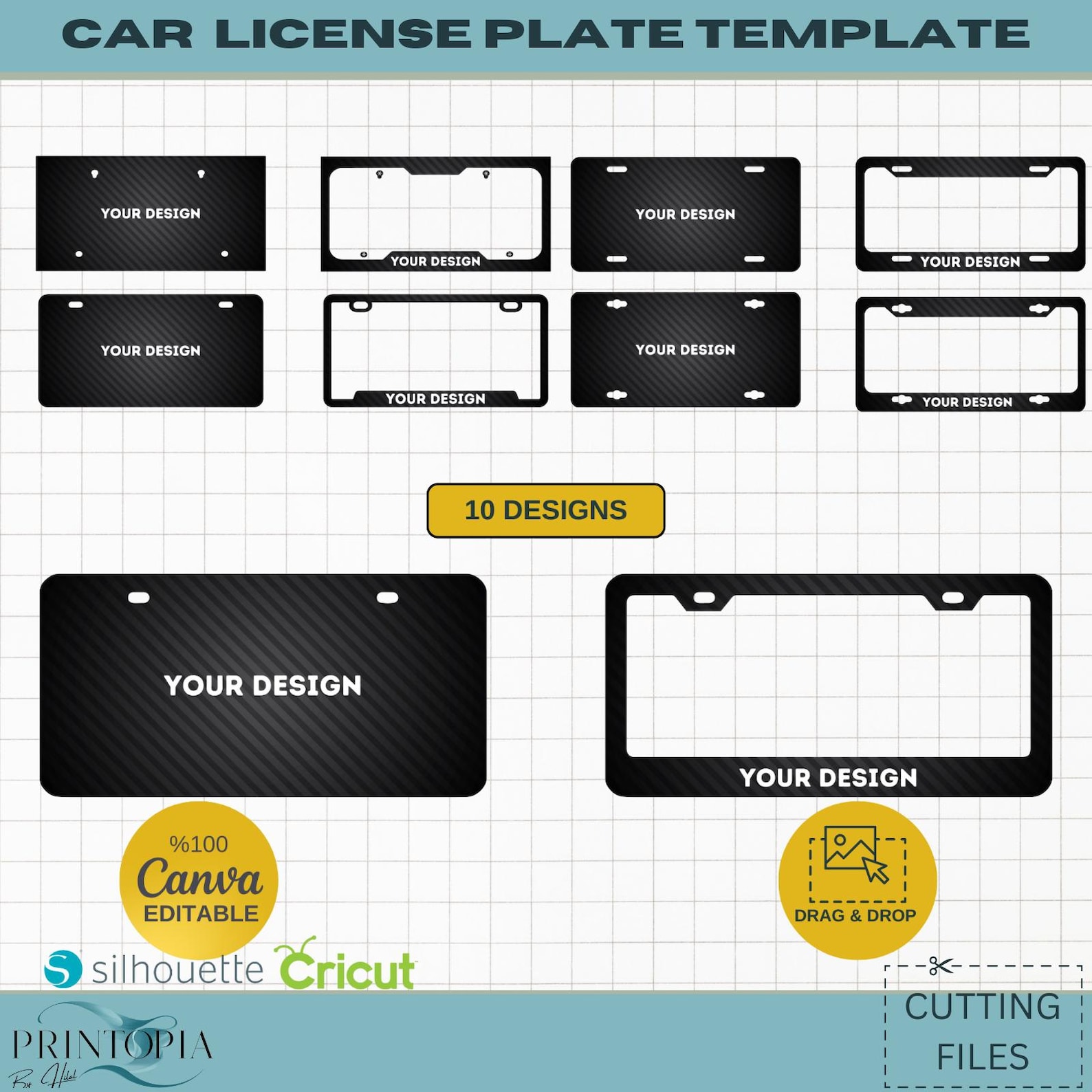 Editable Car License Plate Templates | Create Your Own Design | Perfect ...