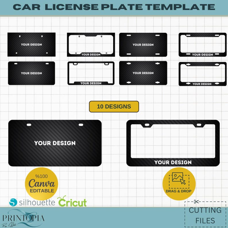Editable Car License Plate Templates | Create Your Own Design | Perfect ...