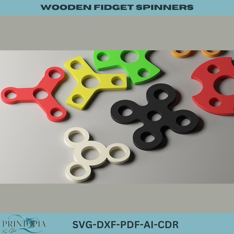 Fidget Spinner SVG Laser Cut Spinner Hand Spinner Template,diy Fidget ...