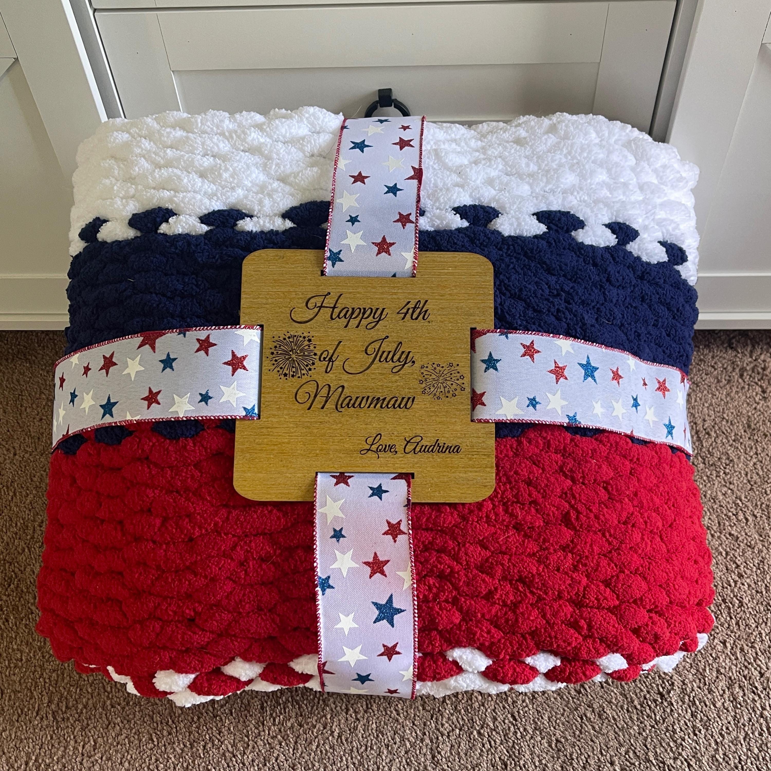 Custom Wooden Handmade Crochet Blanket Display Tag Laser Engraved Gift ...