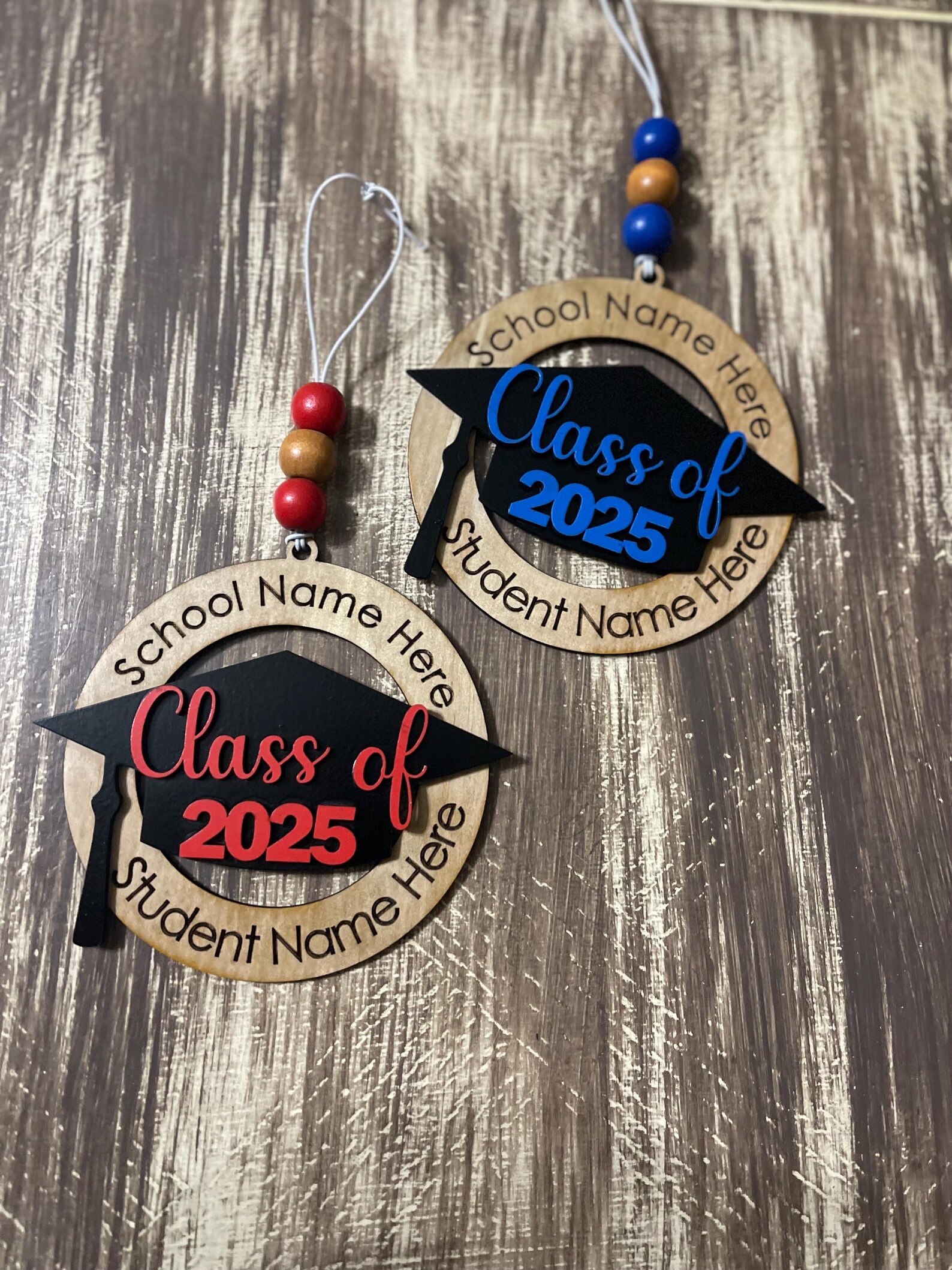 Personalized Gift for Graduation Car Charm School Pride Custom Tag ...