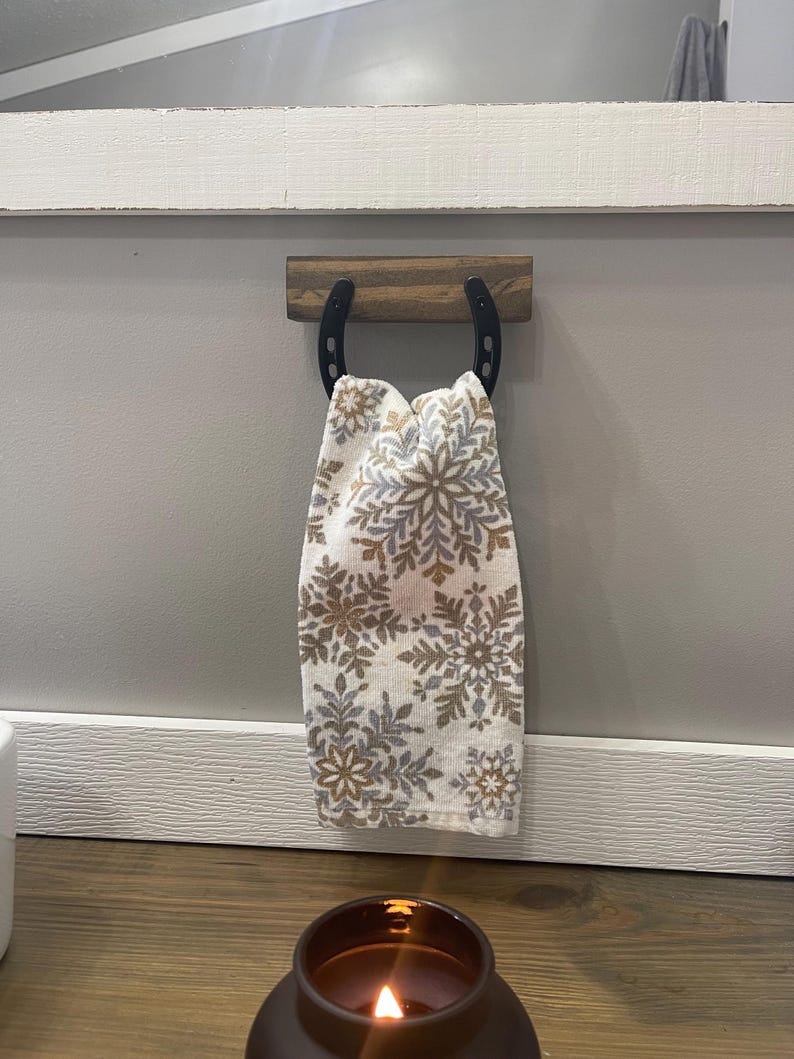 Western Decor Horseshoe Towel Rack Country Bathroom Towel Rack ...