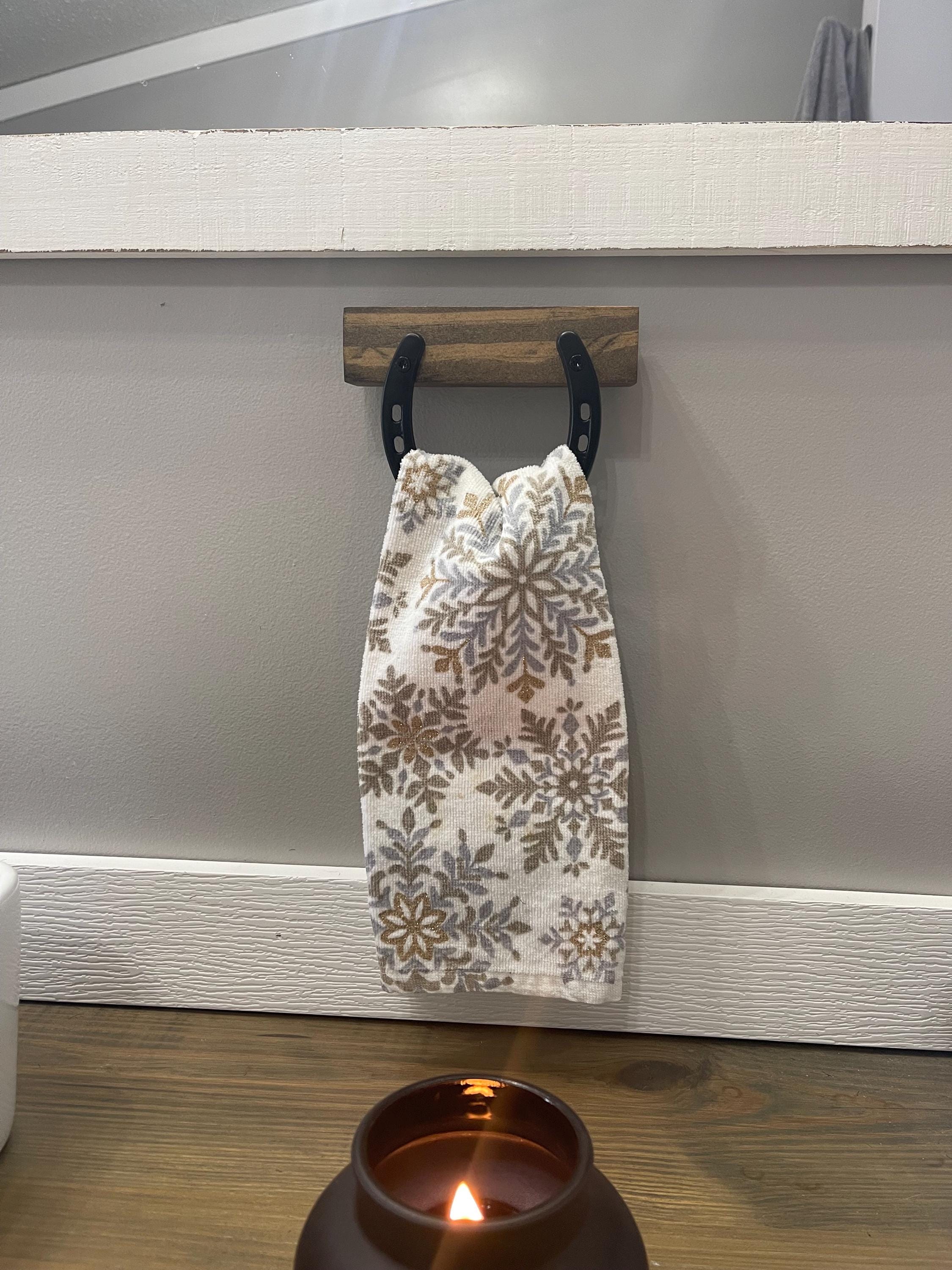 Western Decor Horseshoe Towel Rack Country Bathroom Towel Rack ...