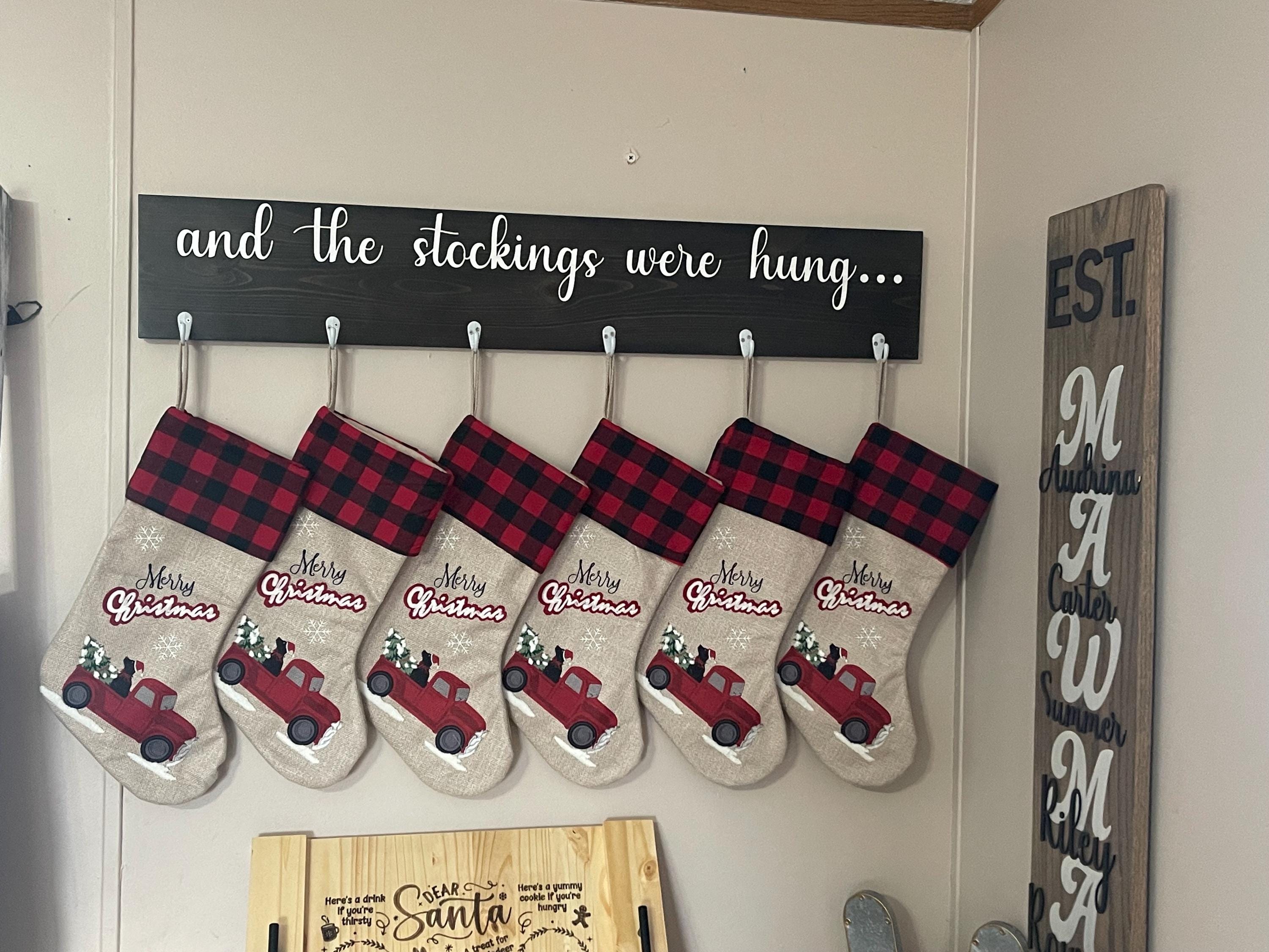 Stocking Holder and the Stockings Were Hung Mantel Alternative Stocking ...