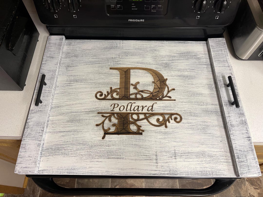 Stove Cover Noodle Board Laser Engraved Custom Kitchen Decor ...