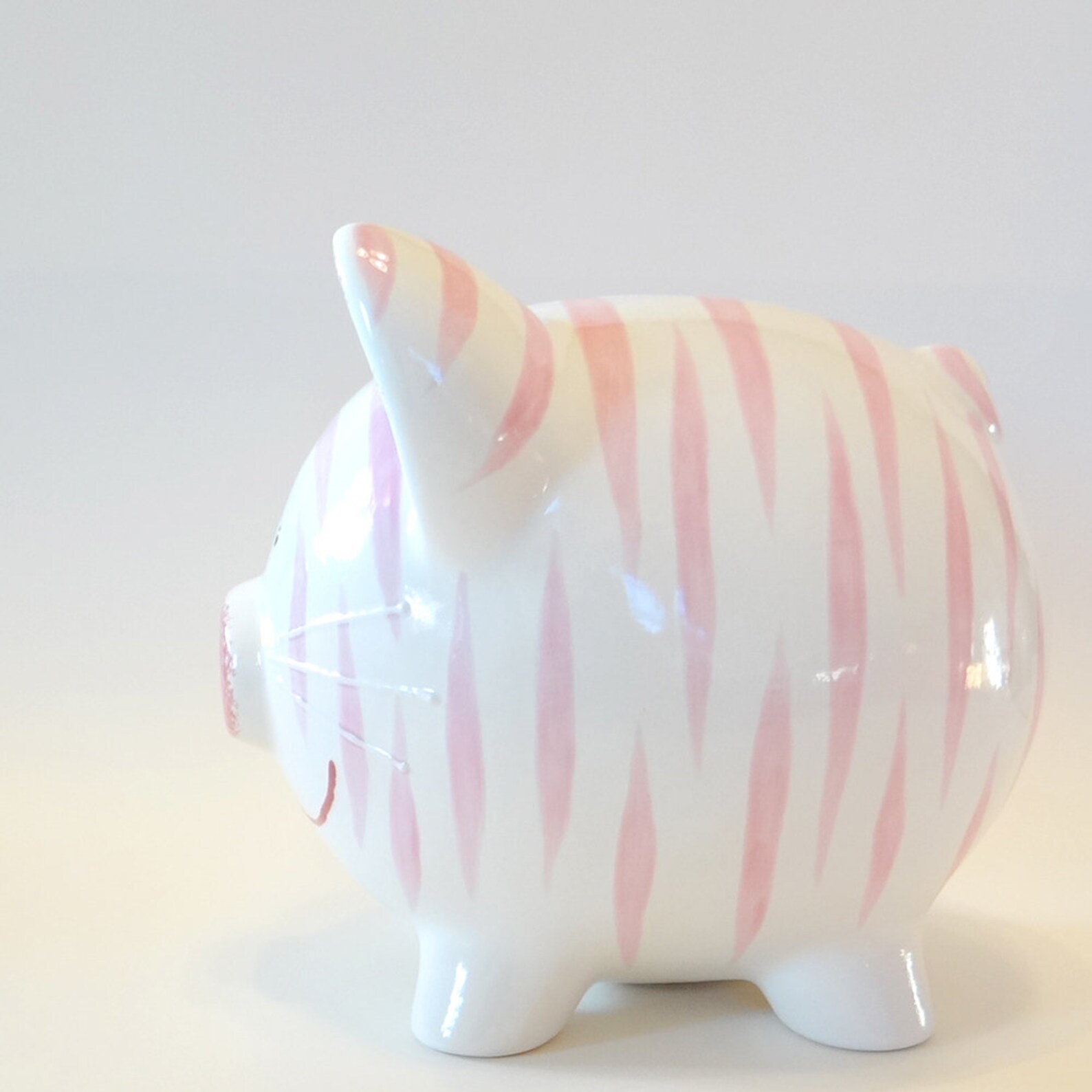 White Tiger Personalized Piggy Bank Tiger Bank Jungle Piggy - Etsy