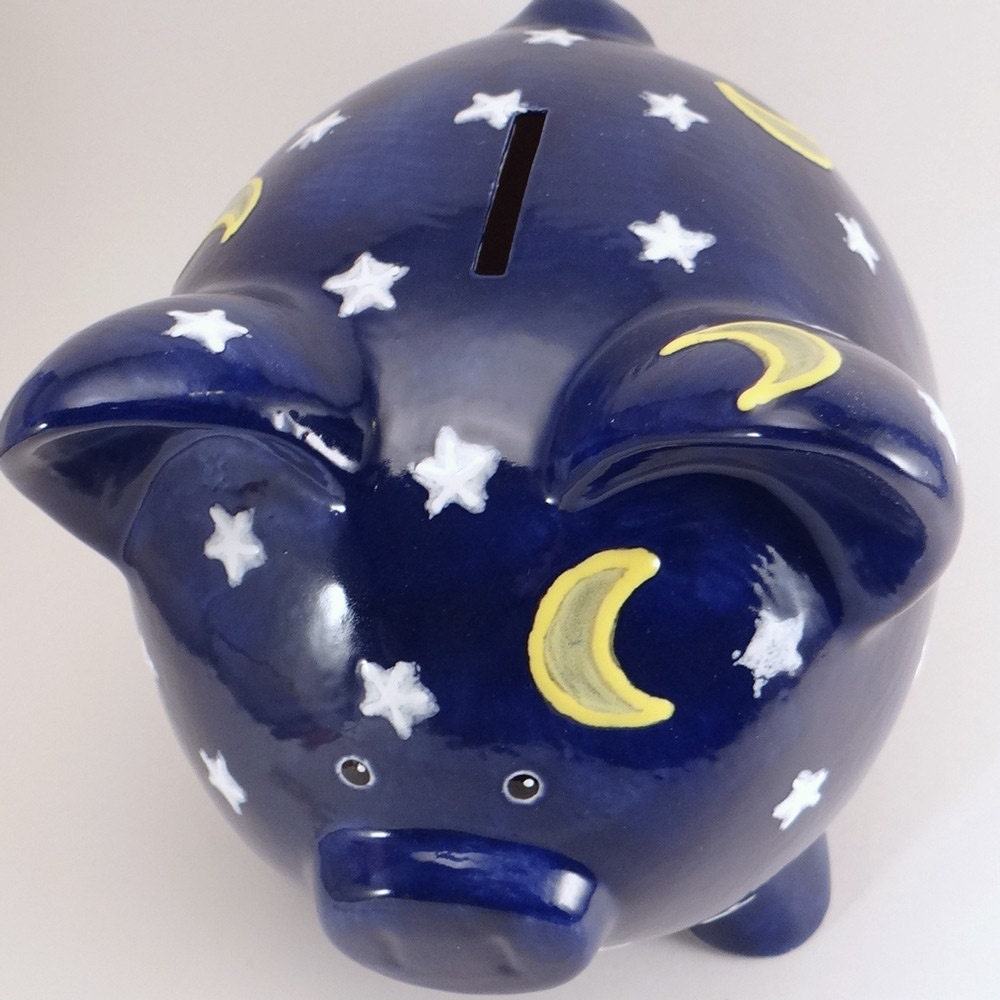 Night Sky Piggy Bank Personalized Piggy Bank Starry Night - Etsy