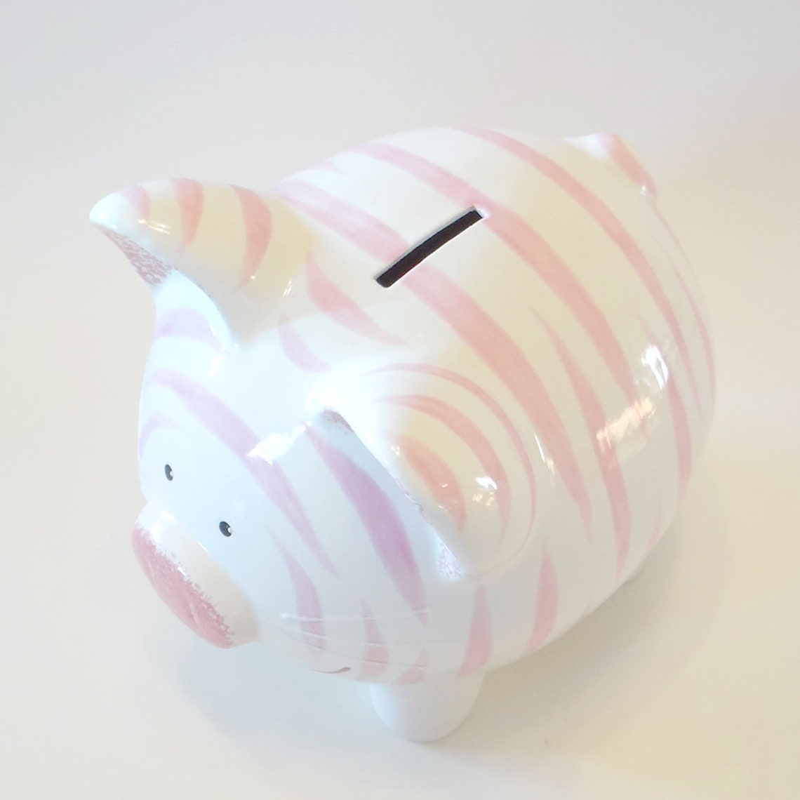 White Tiger Personalized Piggy Bank Tiger Bank Jungle Piggy - Etsy