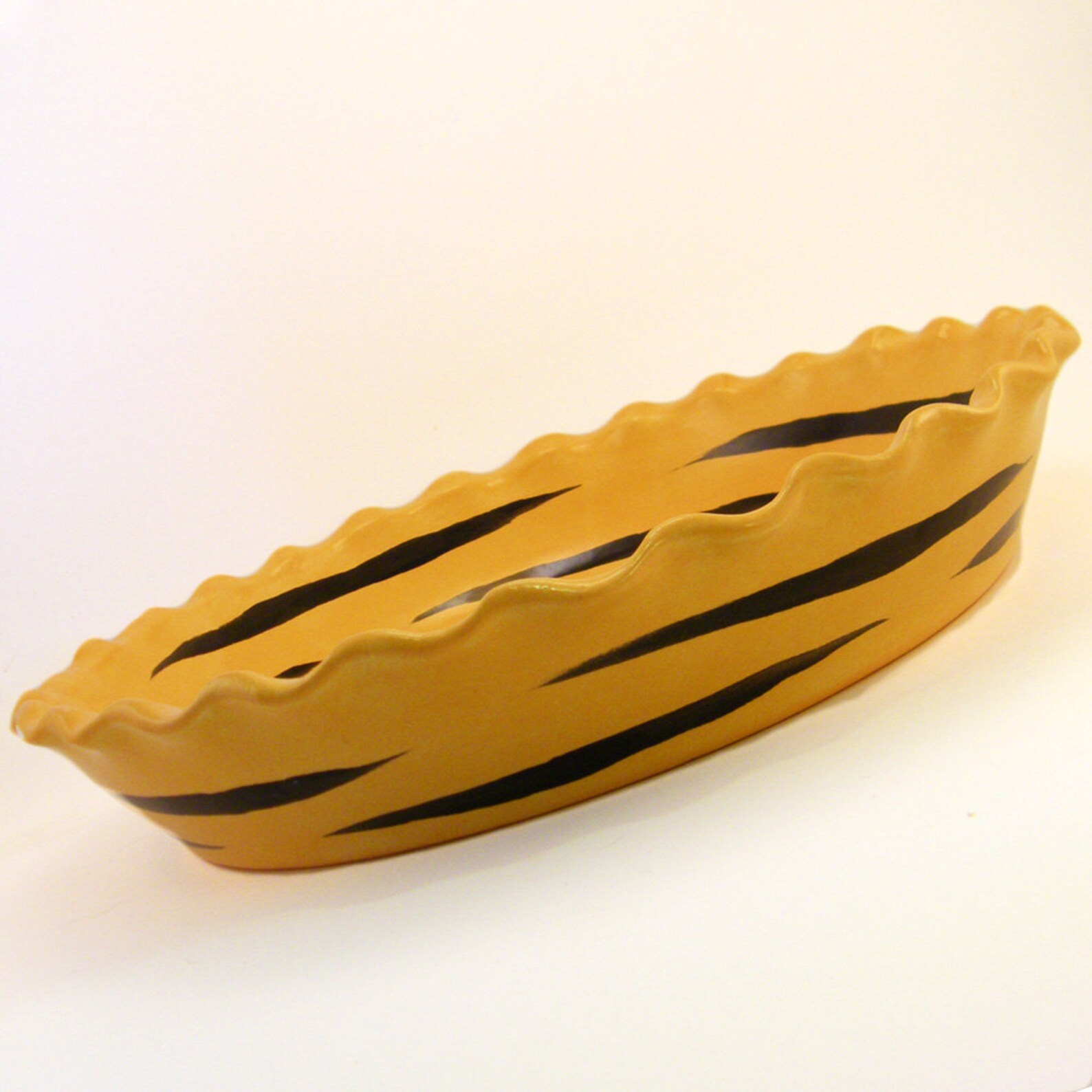 Tiger Personalized Pie Plate Tiger Striped Pie Dish - Etsy