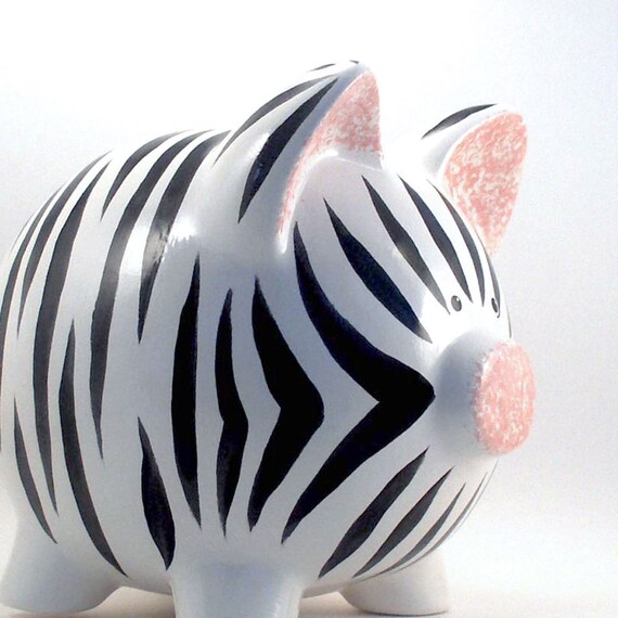 Zebra Coin Bank