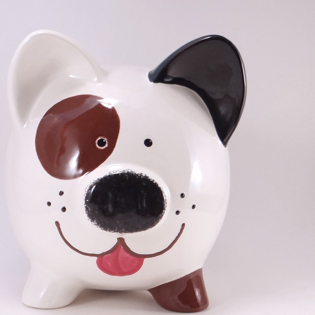 Puppy Dog Personalized Piggy Bank, Dog Bank, Beagle Bank, Cute Dog ...