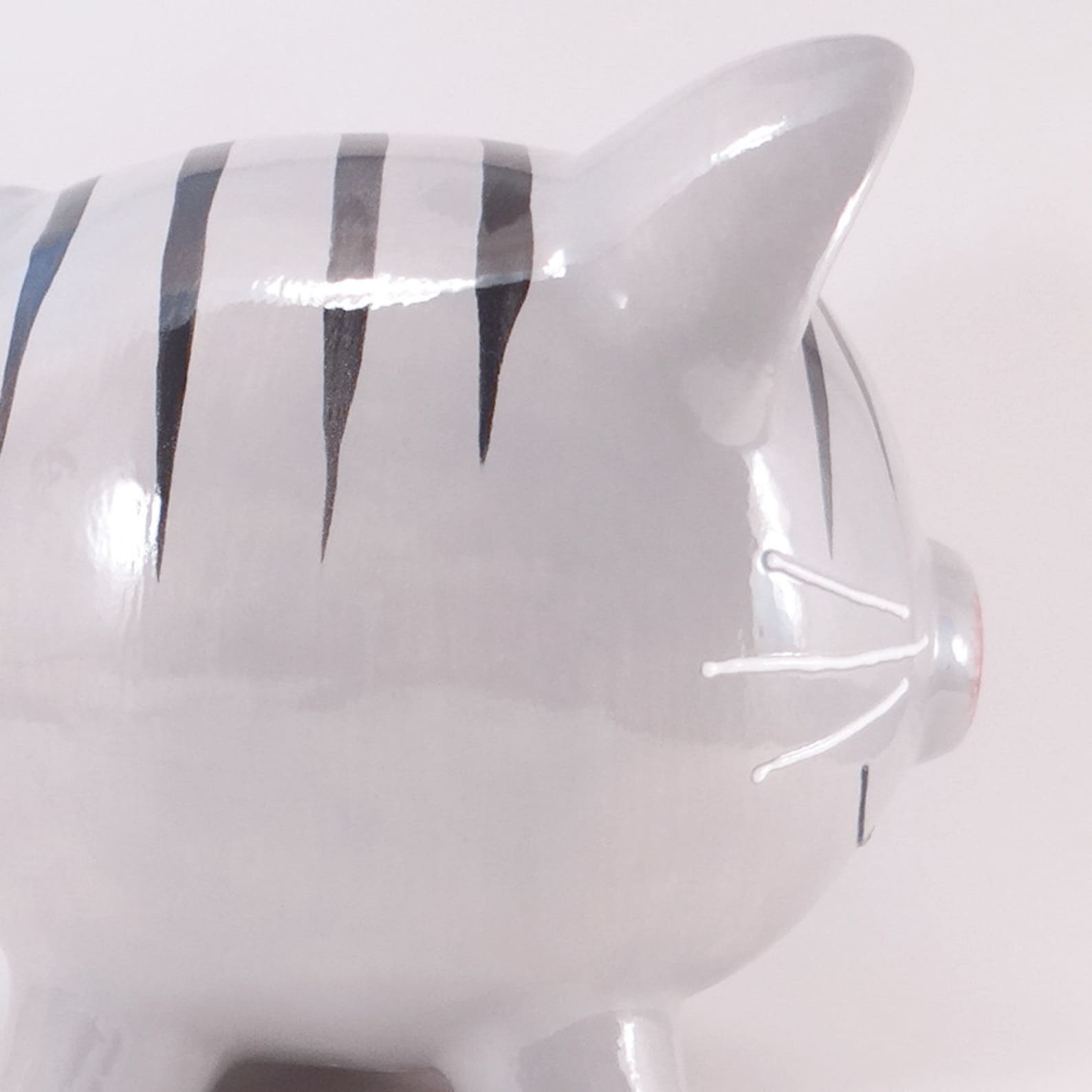 Grey Kitty Personalized Piggy Bank Kitten Piggy Bank Kitty - Etsy