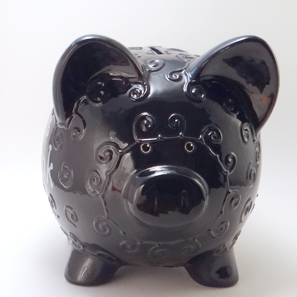 Black Sheep Personalized Piggy Bank Lamb Piggy Bank Farm | Etsy