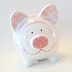 White Tiger Personalized Piggy Bank Tiger Bank Jungle Piggy - Etsy