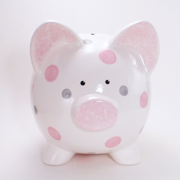Polka Dot Piggy Bank - Etsy