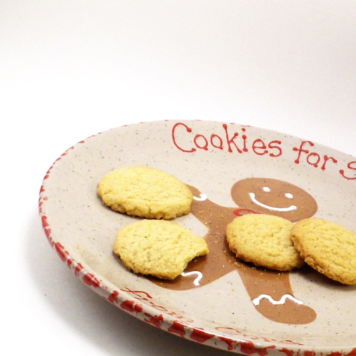 Gingerbread Boy Plate AND Mug Personalized Cookies for Santa - Etsy