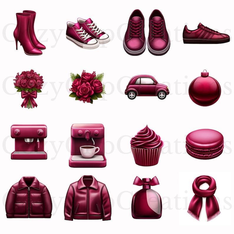 Ios18 Custom Emojis Stickers Pack | iPhone Icon | Red Aesthetic App ...