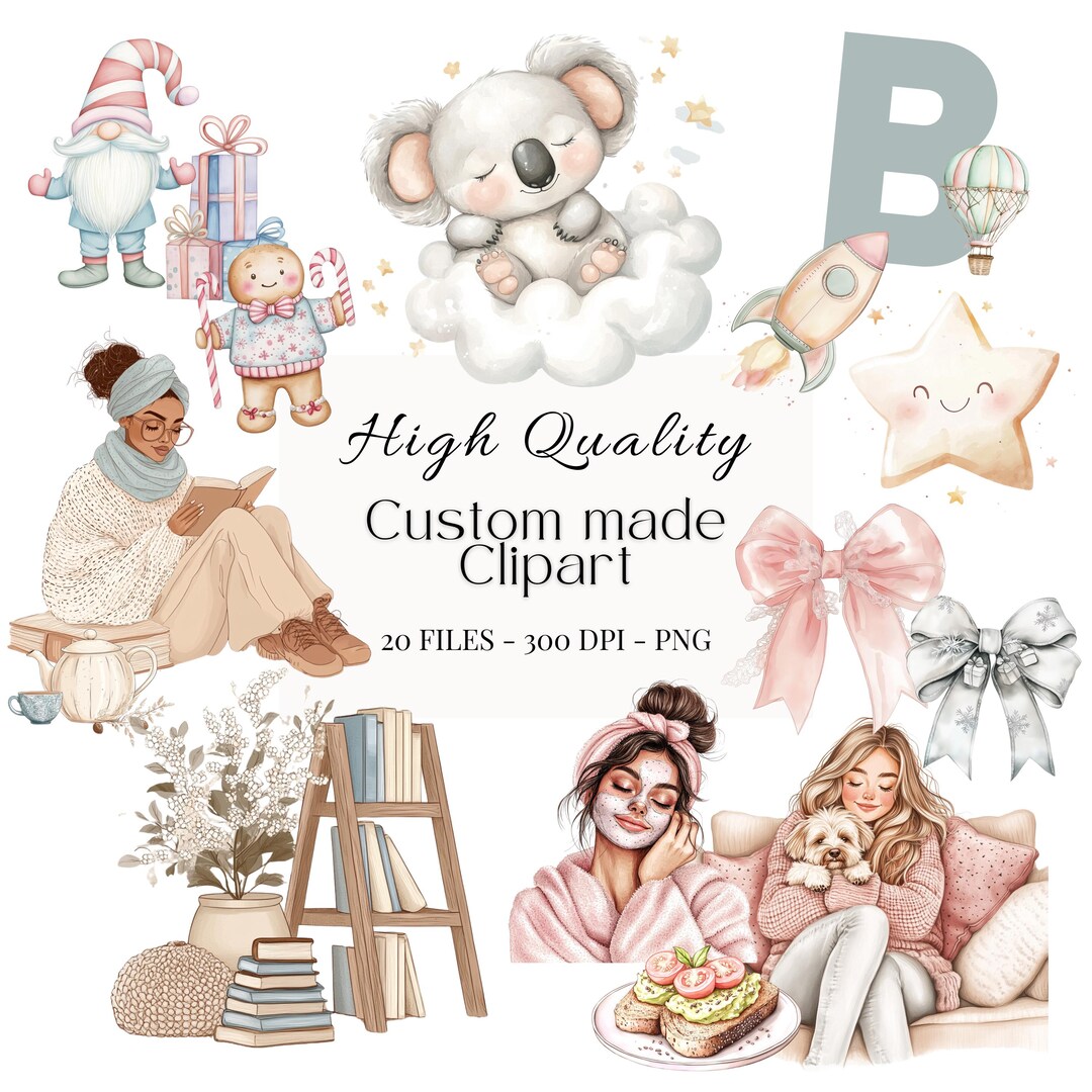 Custom Clipart Made to Order Art Personalized Bundle Personalized ...