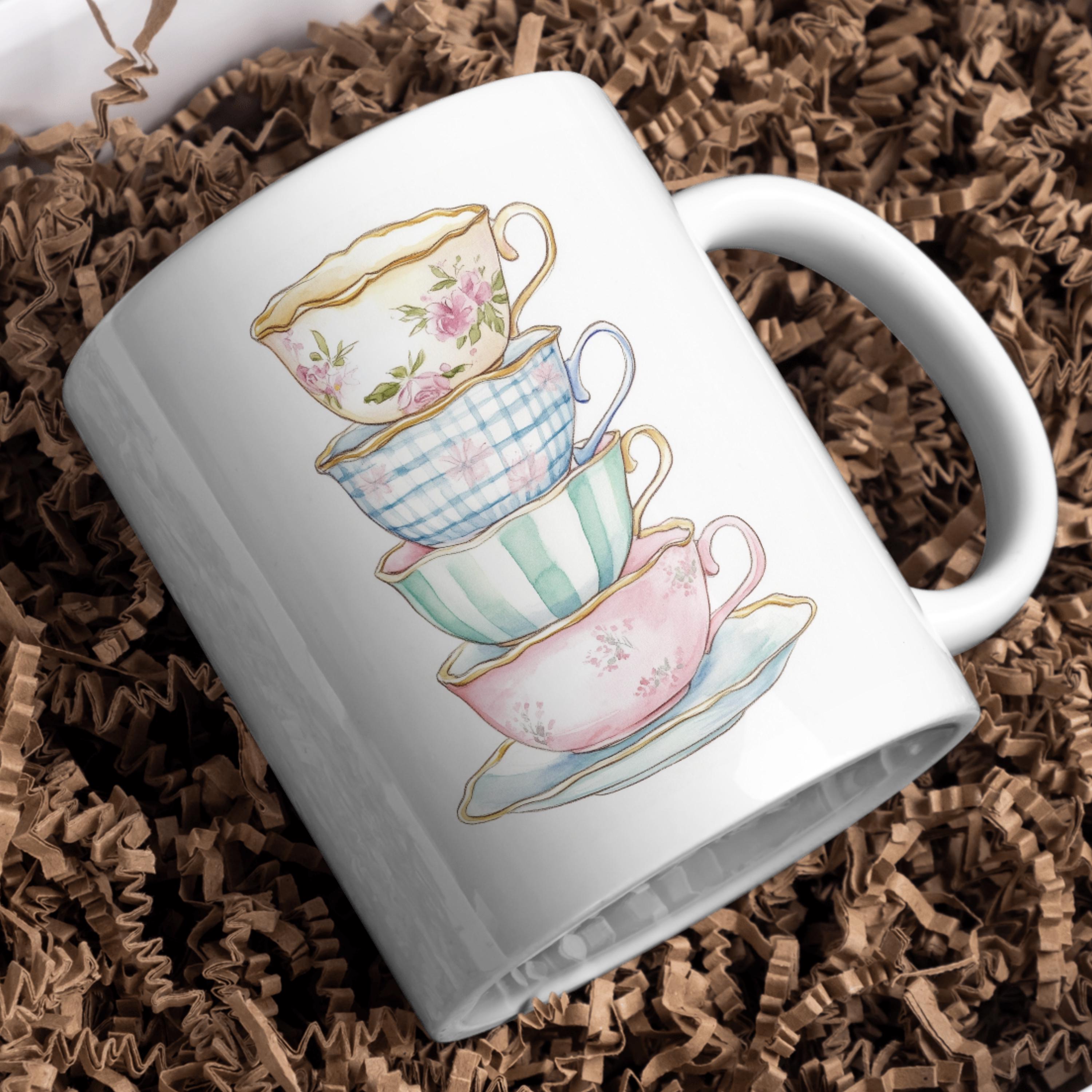 Afternoon Tea Clip Art, Vintage Floral PNG, High Tea Invitations ...