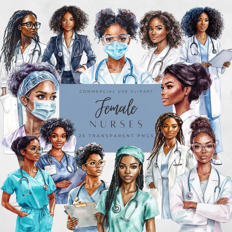 Melanin Nurse Stickers - Etsy UK