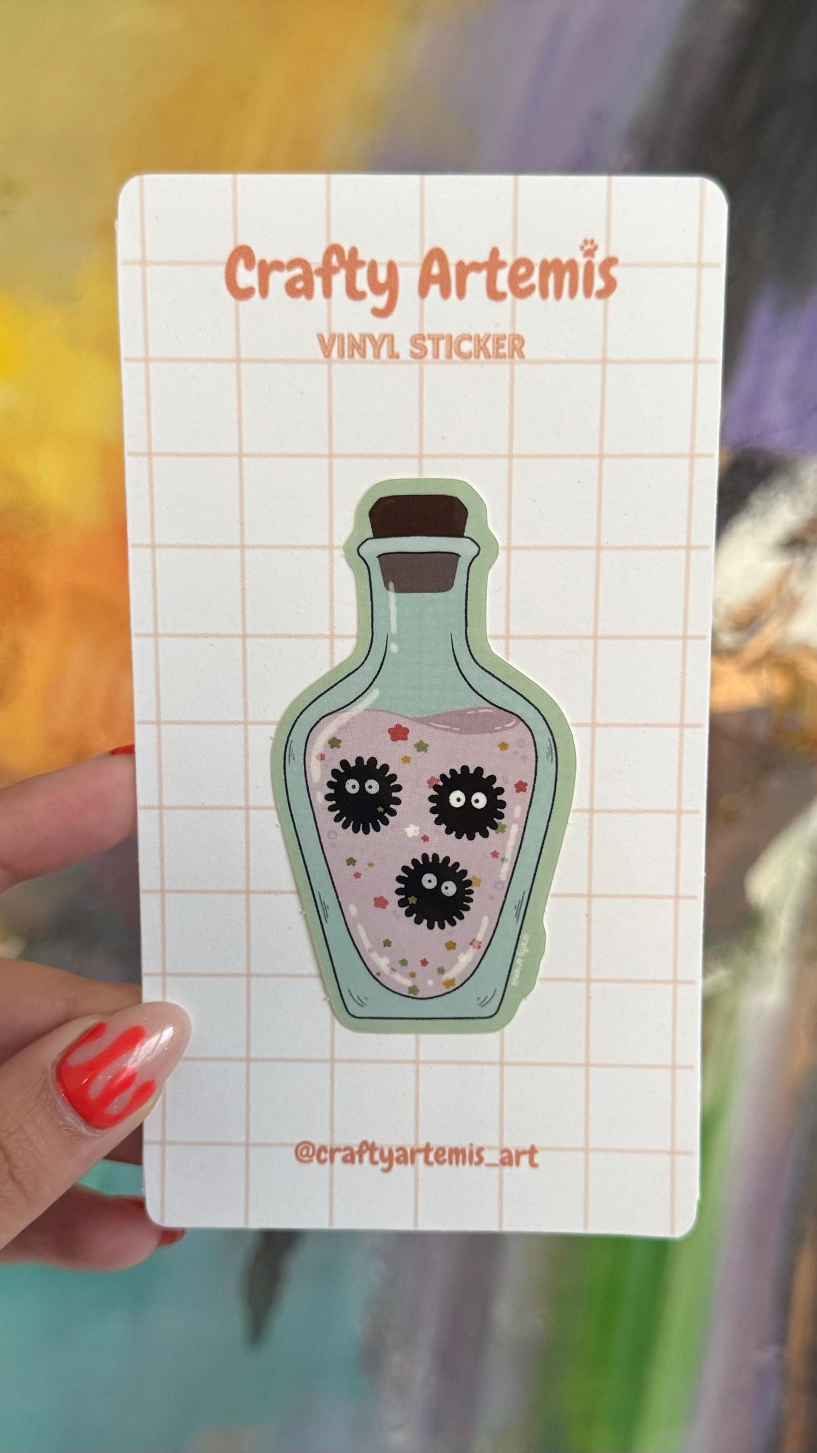 Soot Sprites Potion Bottle Studio Ghibli Sticker - Etsy