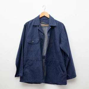 Denim Indigo Work Jacket - Etsy