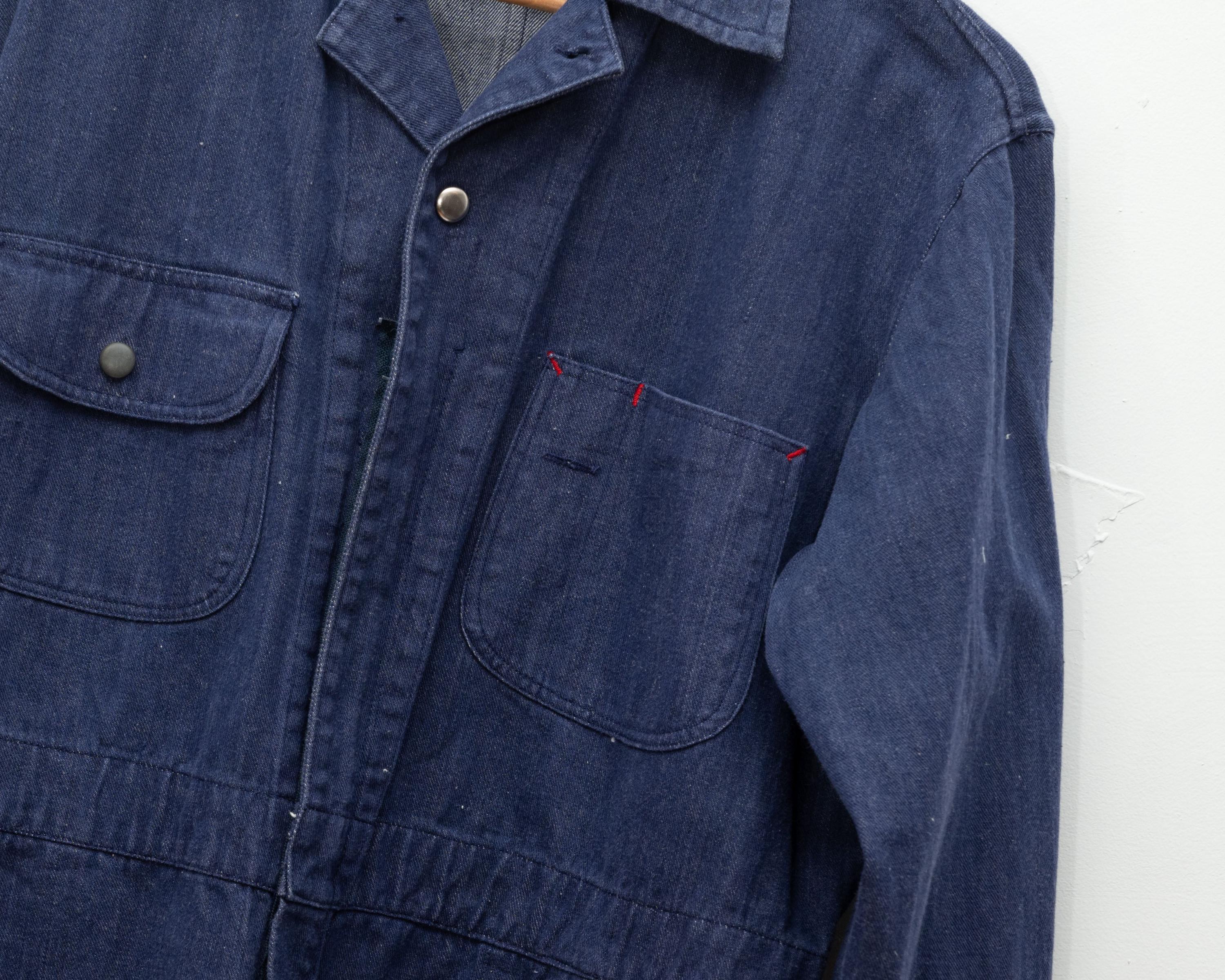 Denim Indigo Work Jacket - Etsy