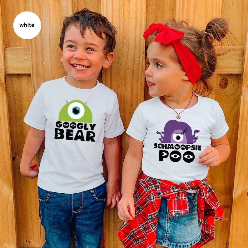 Googly Bear and Schmoopsie Poo Couple Shirt, Monsters Inc Couple Shirts ...