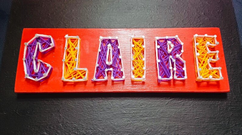 String Art Name Board - Etsy