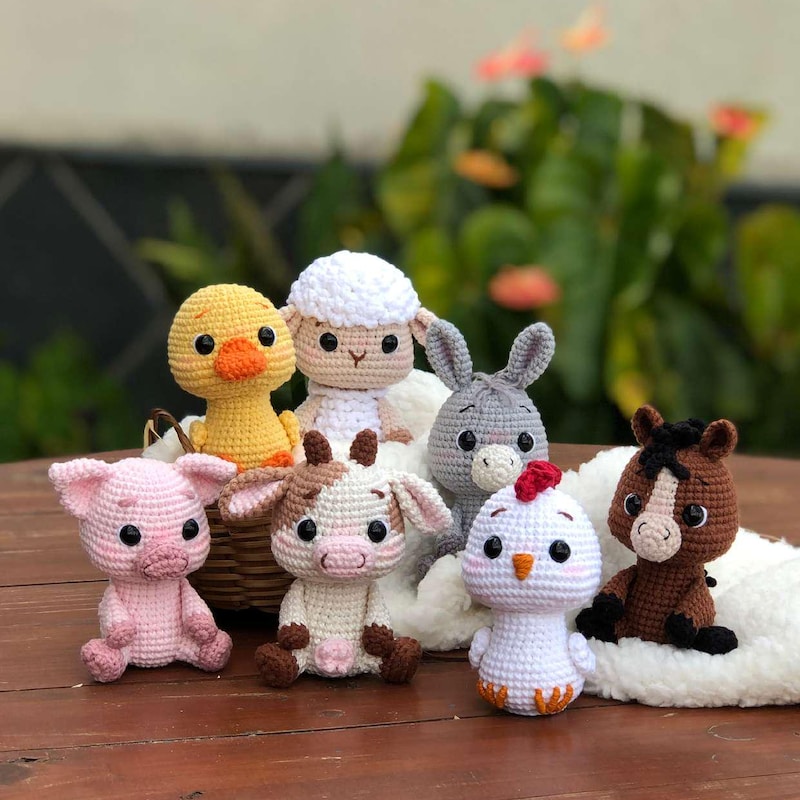 Cute Farm Animals Pdf - Etsy UK