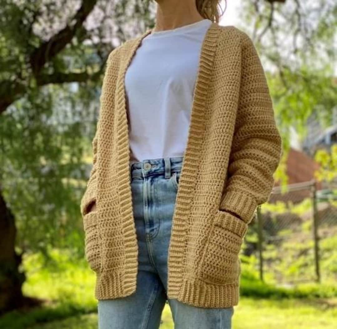Granny Pop Cardigan Crochet Pattern - PDF Digital Download Beginner ...