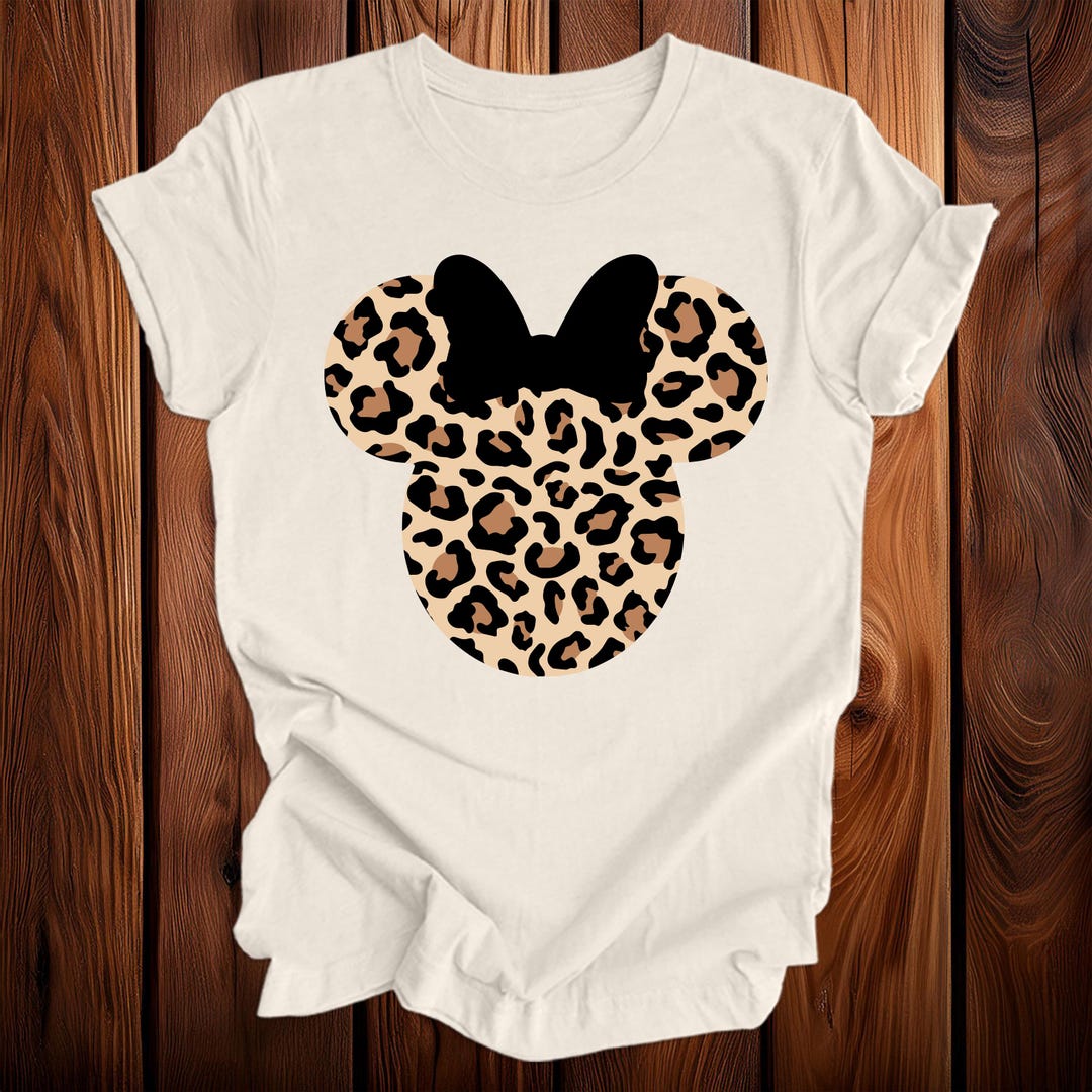 Leopard Print Minnie Mouse Shirt, Cute Disney Mom Shirt, Leopard Minnie ...