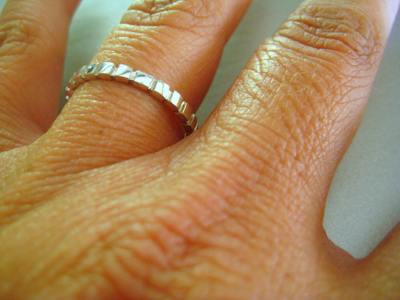 Square Design Wedding Band 14k Gold. Stacking Ring. - Etsy