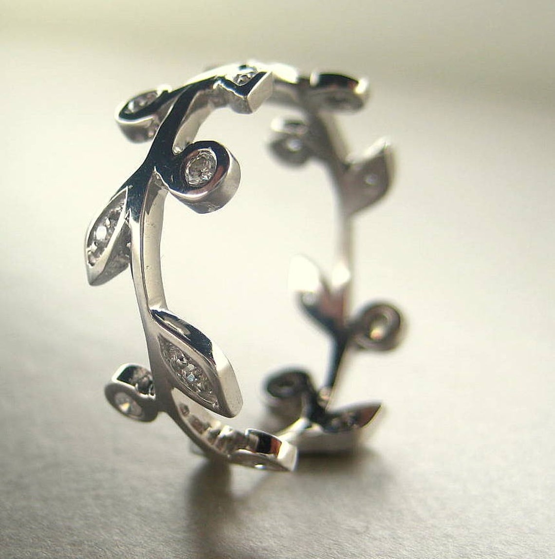 14k Engagement Ring or Wedding Band. Vine Ring - Etsy