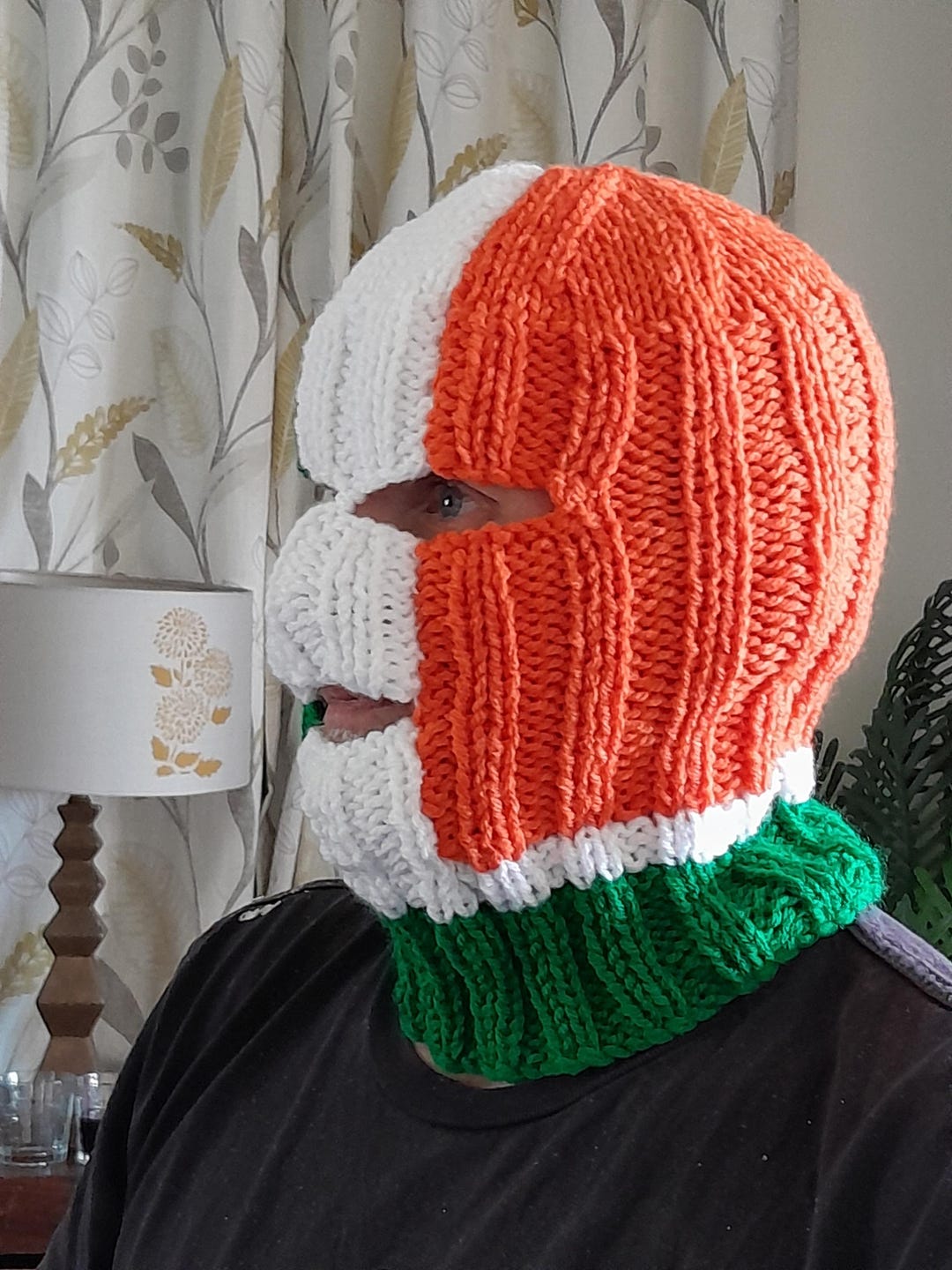 DJ Provaí Balaclava: Tri-color Knit Face Mask - Etsy UK