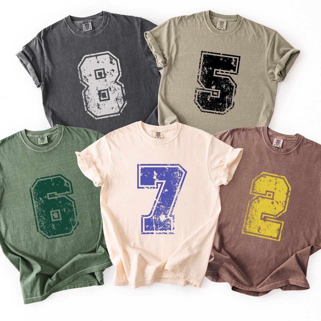 Custom Football Number Tshirt, Custom Name Number Shirt School Teamtee ...