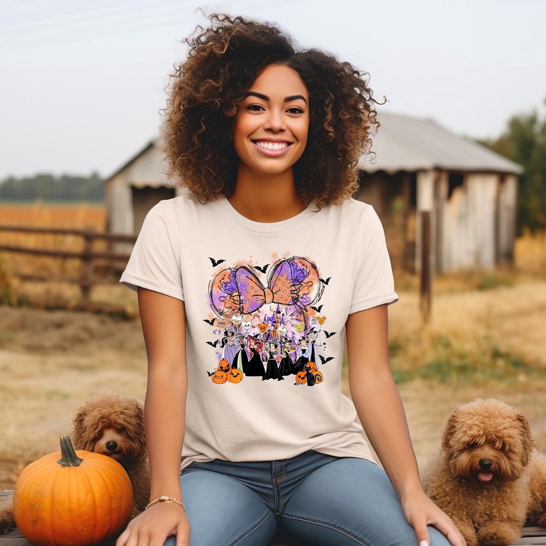 Watercolor Halloween Princess Shirt, Disneyland Princess Halloween Tee ...