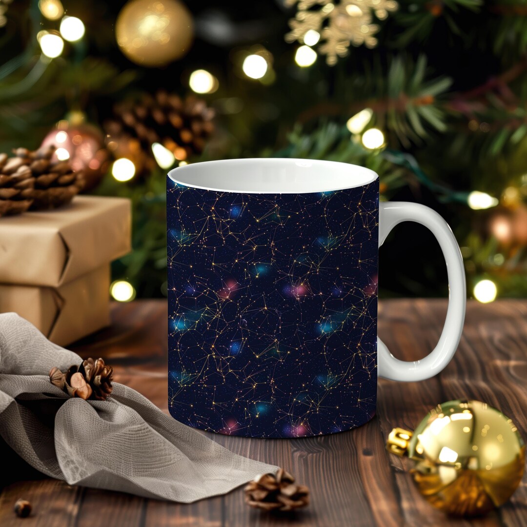 Colorful Ceramic Mug ,starry Night Mug, Ceramic Mug, Constellation Sky ...