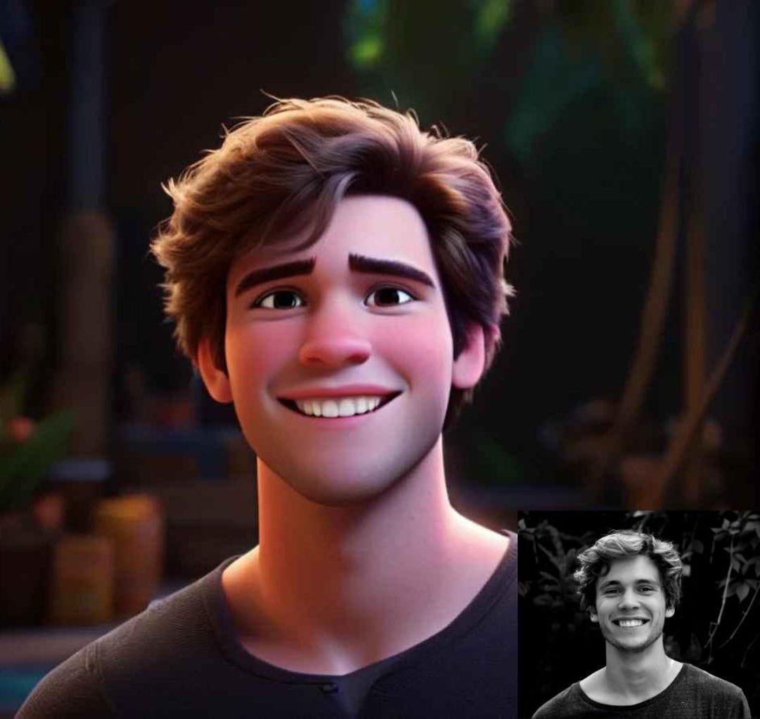 Pixar Style Design digital Family Characters personal Cartoon Avatar ...