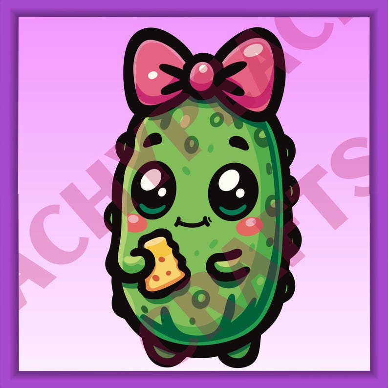 Pickle Cucumber Pngtuber, OBS Overlay, Stream Pet Avatar, Vtuber Model ...