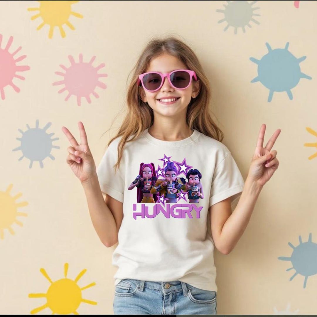 Hungry Chibi Characters Shirt, Anime Food Lovers Tshirt, Kawaii Snack ...