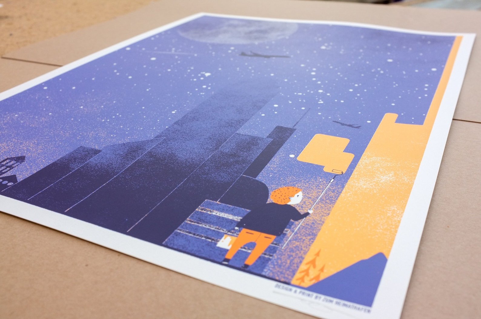 Night All Night - Screen Print, Limited Edition Poster, Modern Art ...