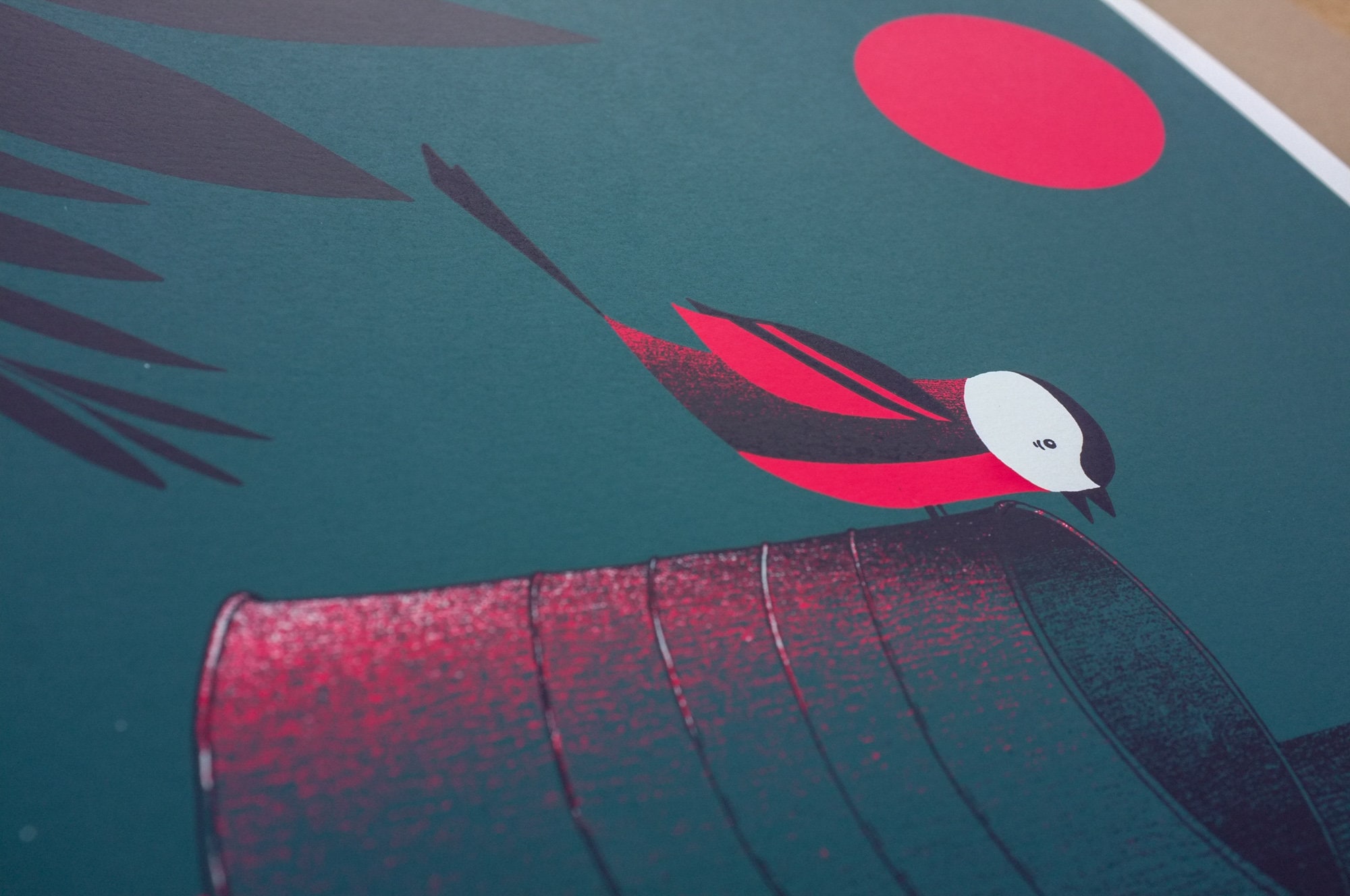 Birds Screen Print Nature Wall Art Decor Retro Illustration | Etsy