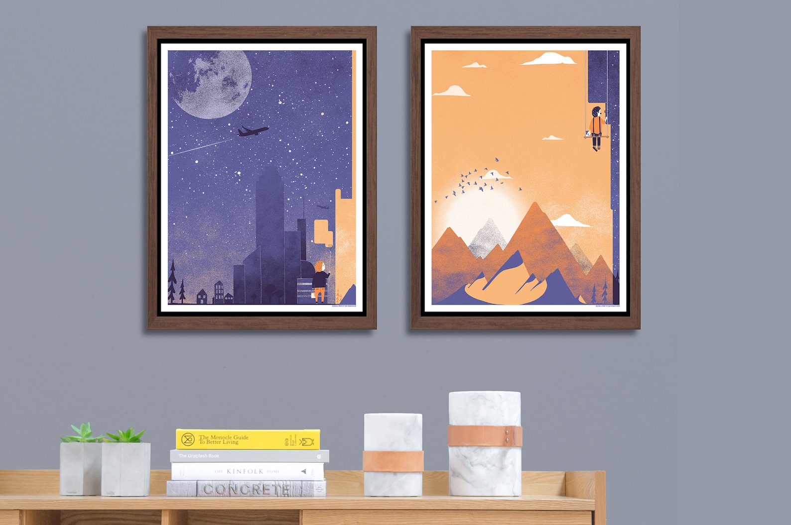 Night All Night Screen Print Limited Edition Poster Modern | Etsy