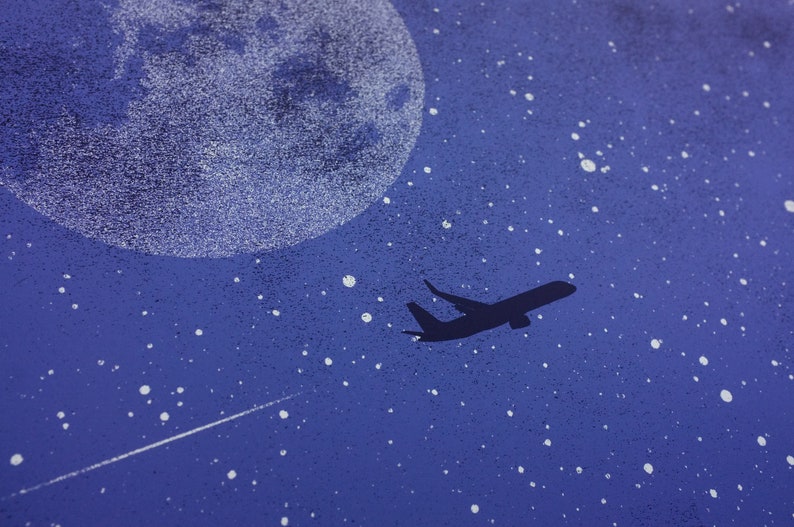 Night All Night Screen Print Limited Edition Poster Modern | Etsy