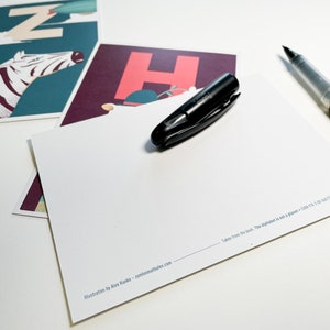 ABC Postcard Set of 10 - Alphabet Greeting Card Stationary / Recycled ...